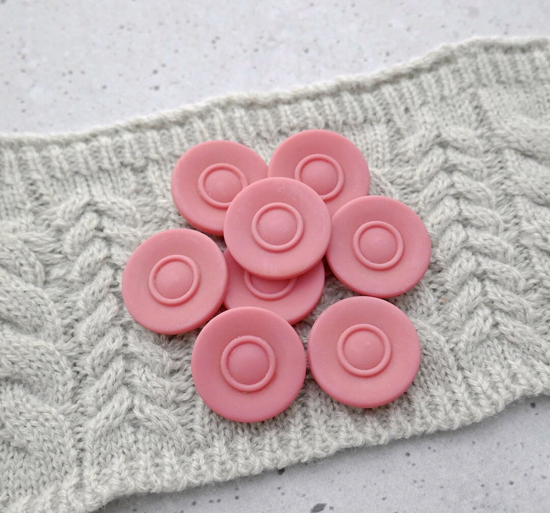 Chalky Pink Buttons - CHOOSE 15mm 20mm 23mm - Modern Matte Punch Pink ...