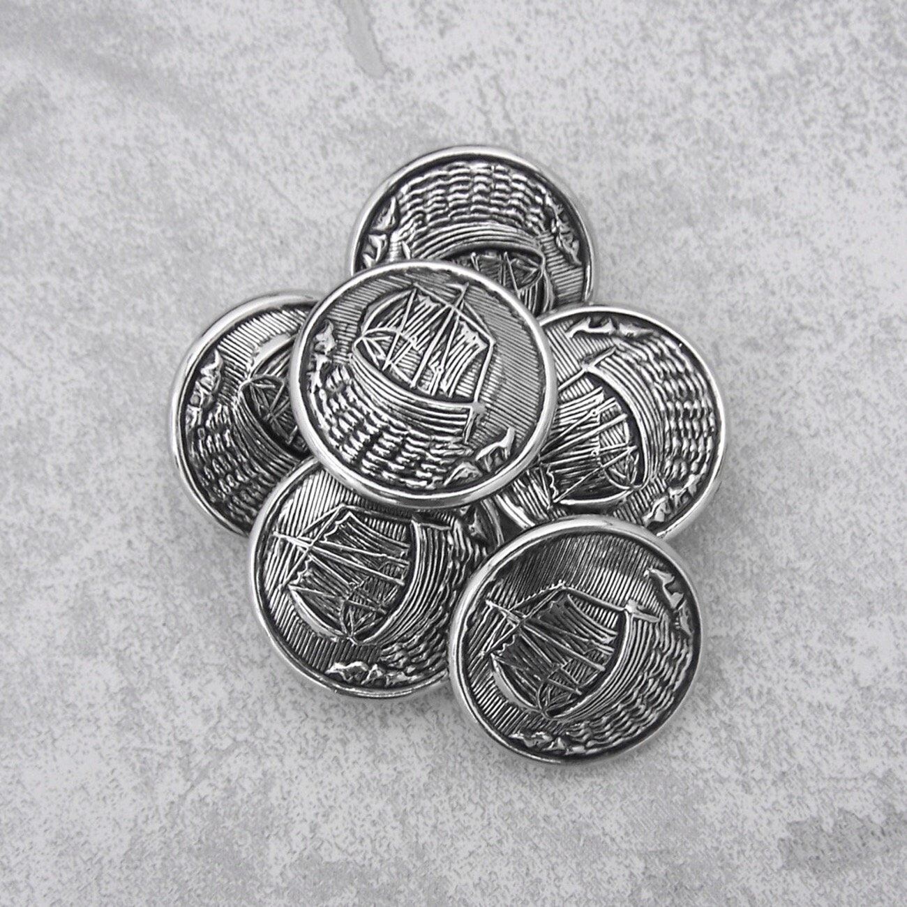 Nautical Ship Buttons 20mm .78 Inch Etched Sea Fairing Sail - Etsy