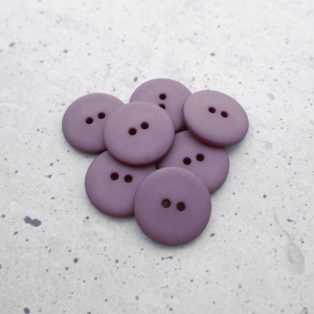 Ophelia Violet Buttons, 27mm 1.06 Inch - Matte Lavender Field Purple ...