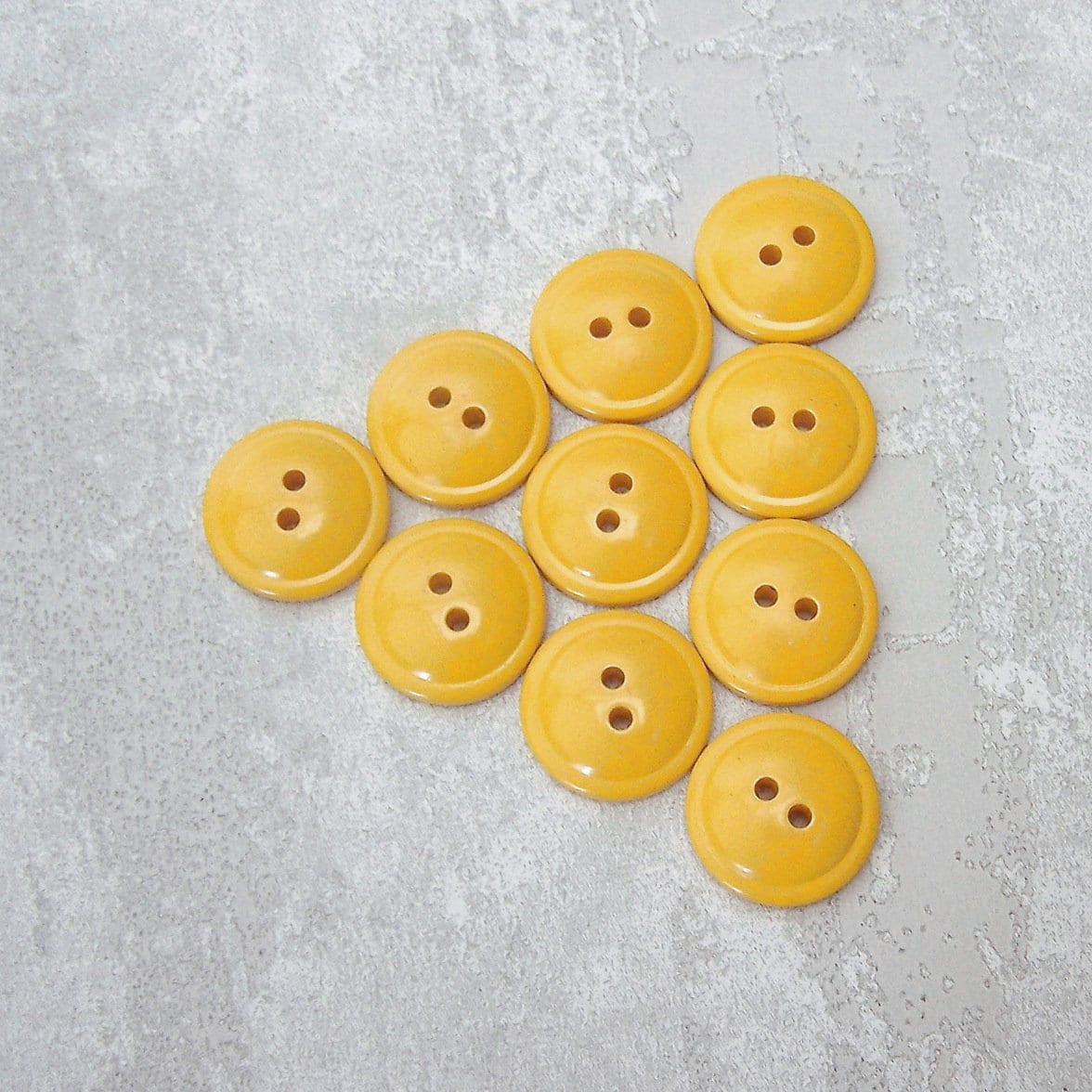 School Bus Yellow Buttons 19mm 3/4 Inch Glossy Mustard | Etsy