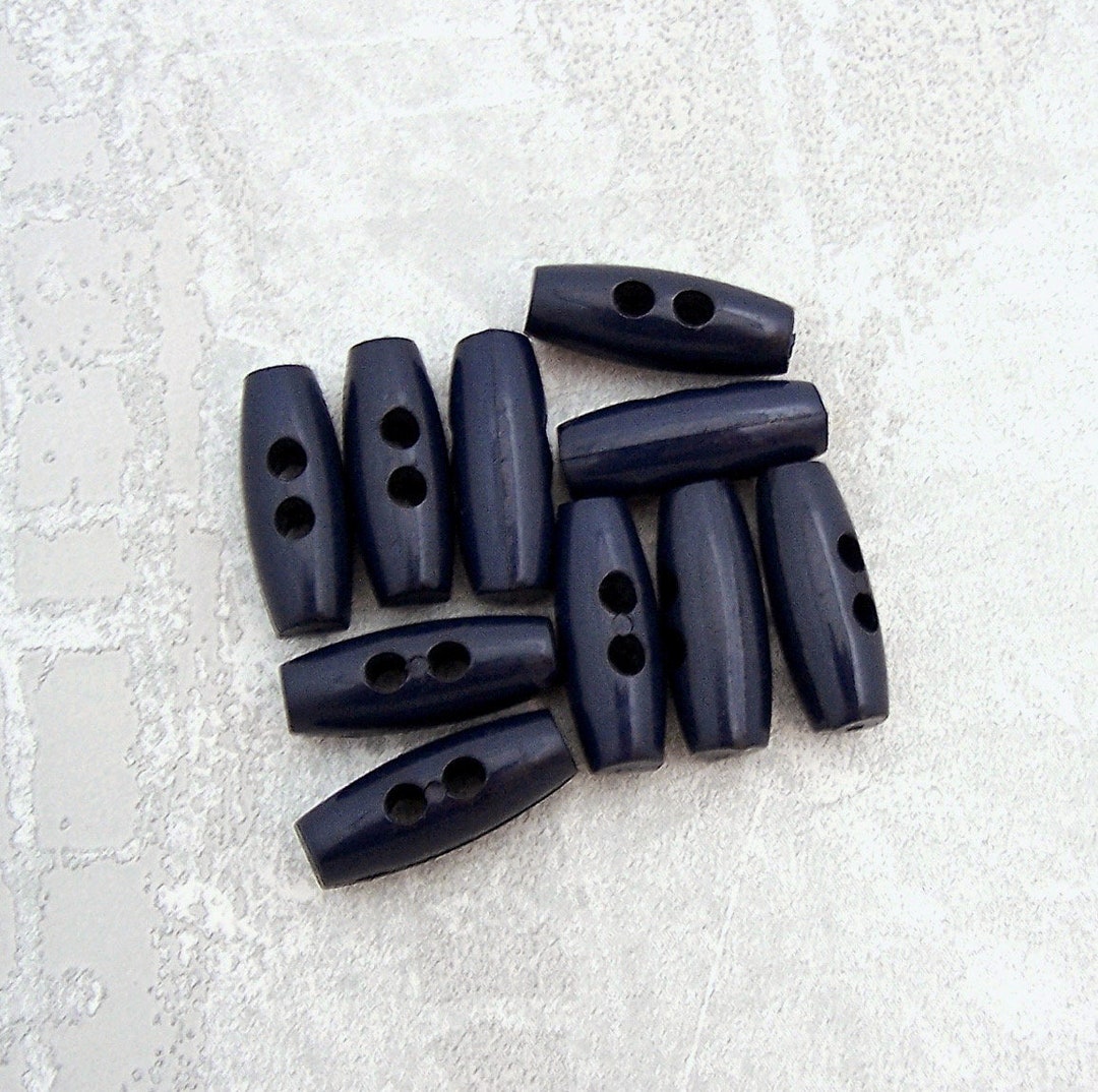 Navy Blue Toggle Buttons 26mm 1 Inch Glossy Dark Blue - Etsy