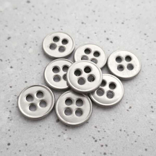 Silver Tone Buttons - Etsy