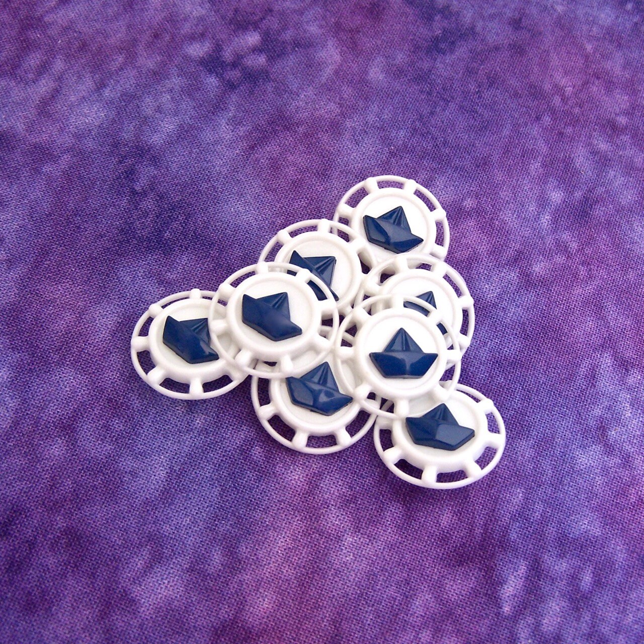 Origami Boat Buttons 18mm .71 in CHOOSE Red Navy Blue | Etsy