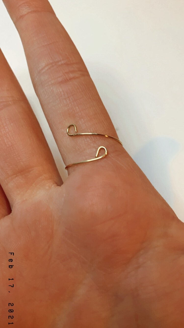 Wave Ring//wave Ring//vsco Ring - Etsy