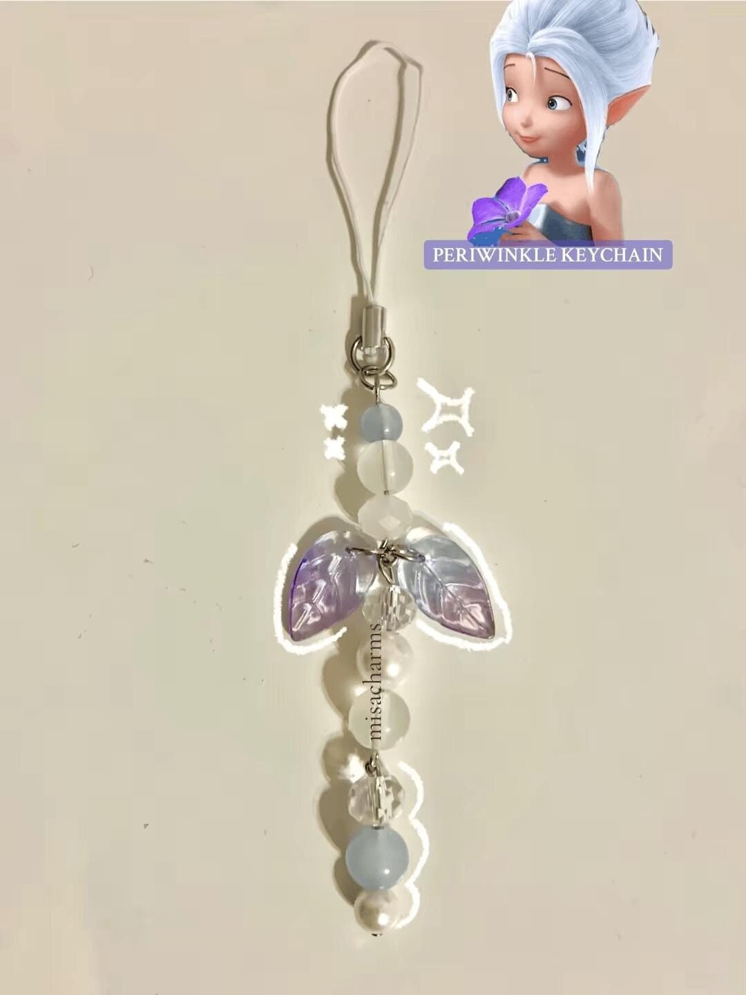 Periwinkle Phone Charm Wing Fairy Y2k Tinkerbell Keychain Gift - Etsy