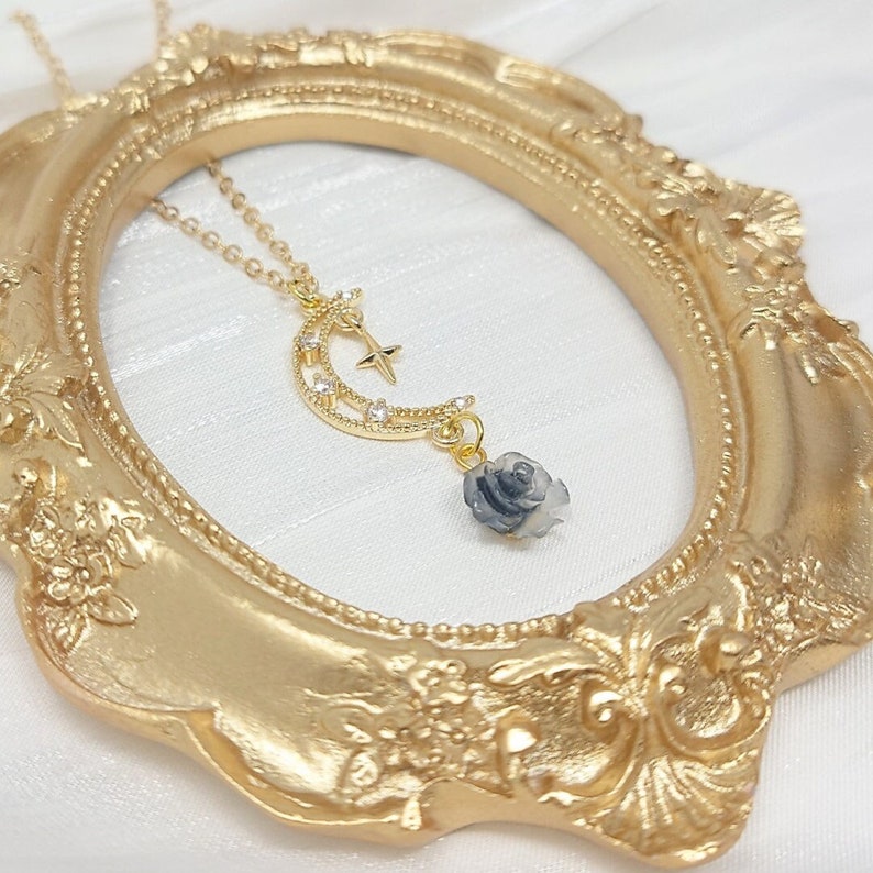 Velaris Starfall Celebration Jewelry Set Gold Moon Necklace Starry ...