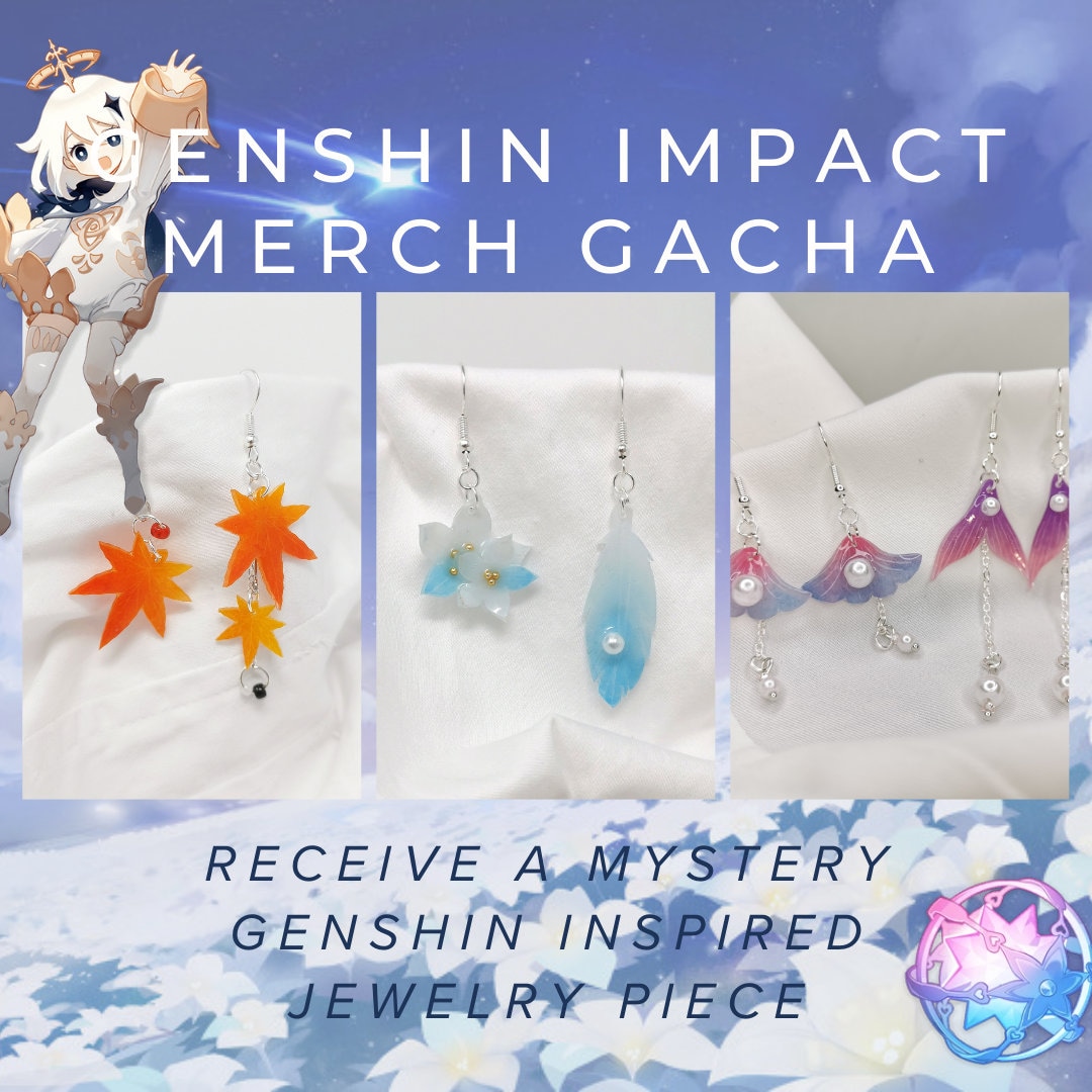 Genshin Impact Merch Gacha Genshin Earrings Blind Box Genshin Gacha ...