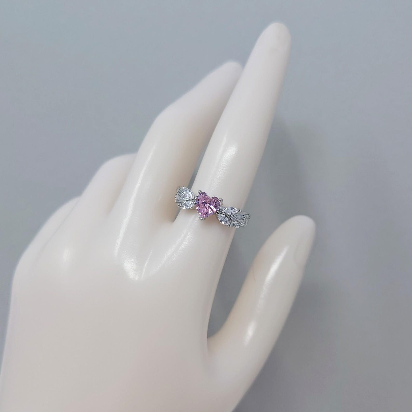 Honkai Cyrene Elysia Wedding Ring HSR Star Rail Merch Gift Pink Crystal ...