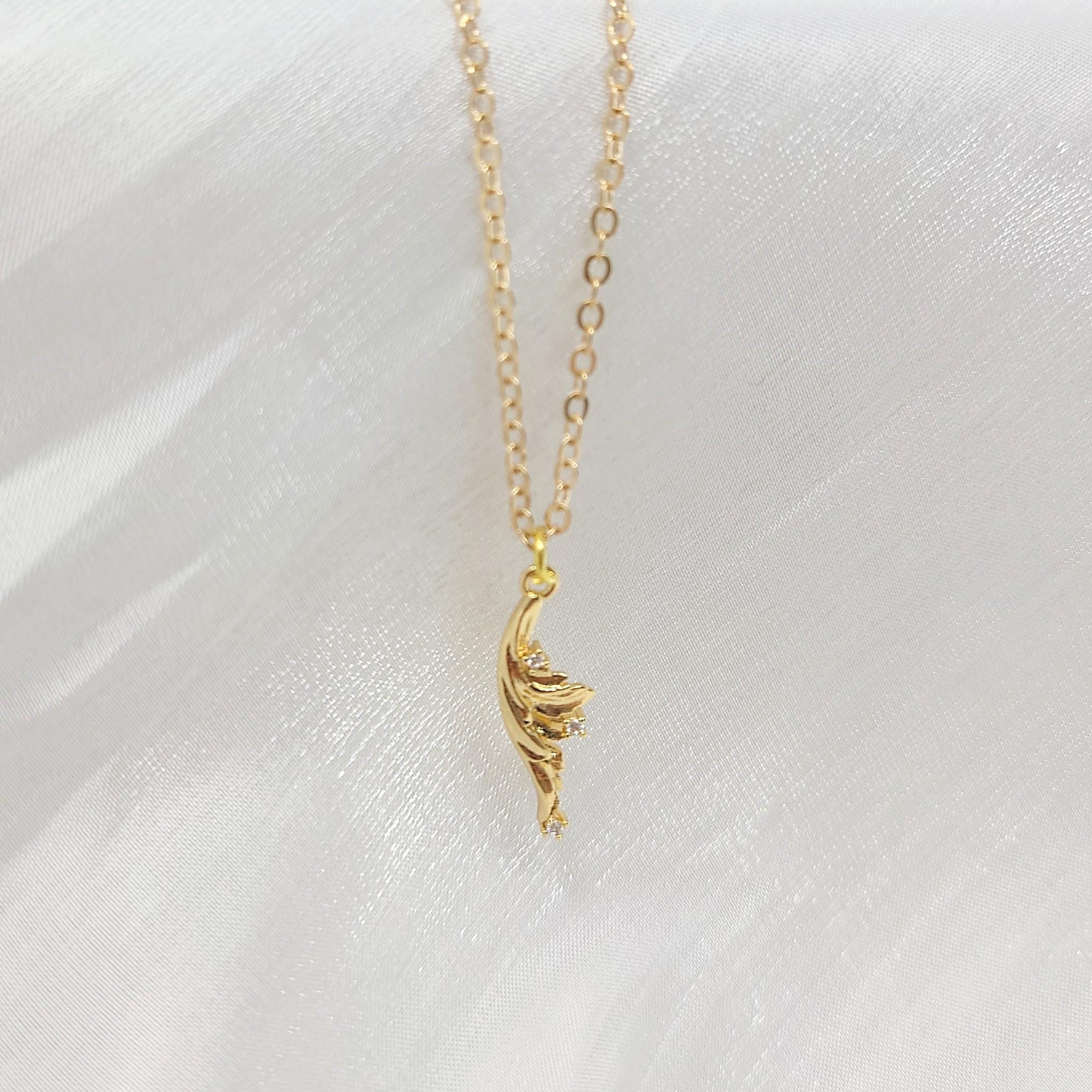 Honkai Sunday Necklace HSR Star Rail Inspired Jewelry Gift Gold Feather ...