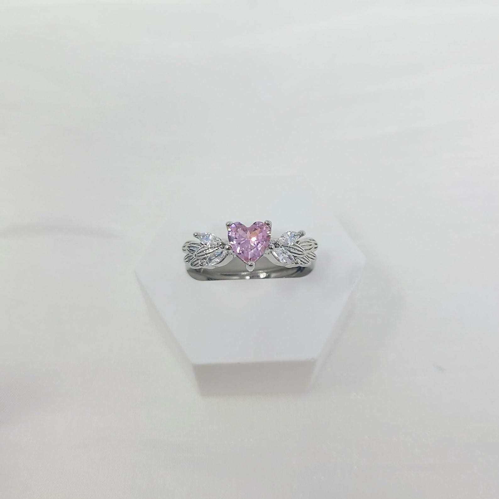 Honkai Cyrene Elysia Wedding Ring HSR Star Rail Merch Gift Pink Crystal ...