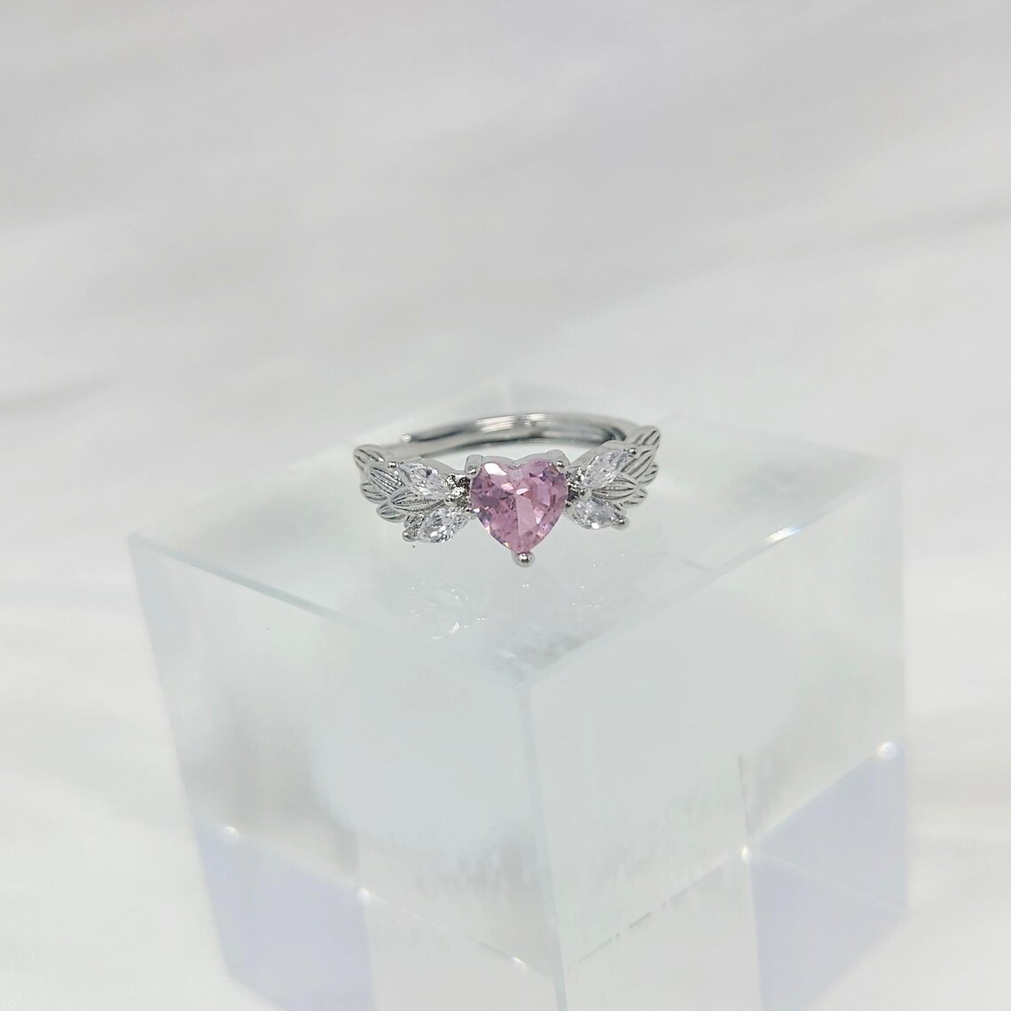 Honkai Cyrene Elysia Wedding Ring HSR Star Rail Merch Gift Pink Crystal ...