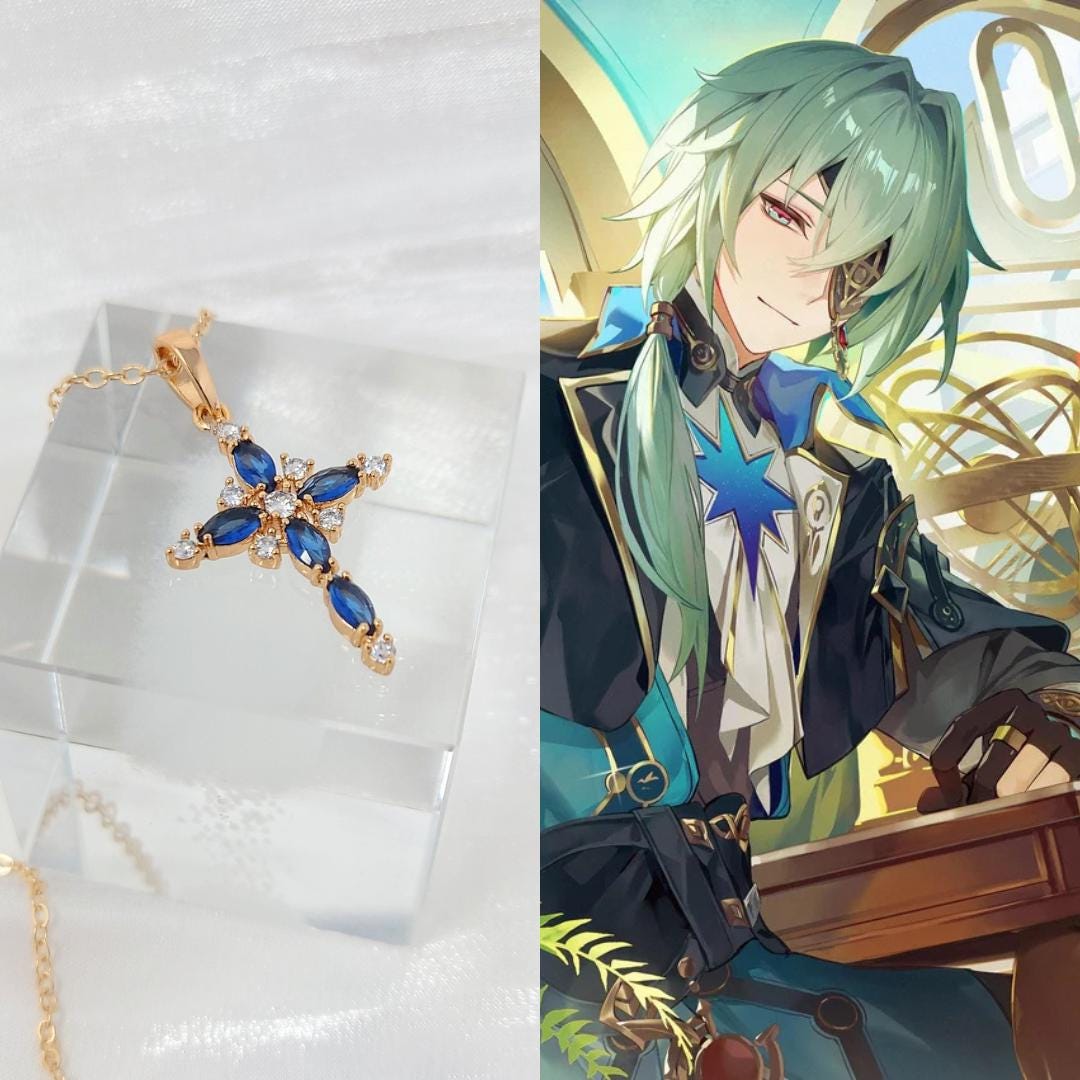 HSR Anaxa Necklace Honkai Star Rail Earrings Everyday Anime Jewelry ...