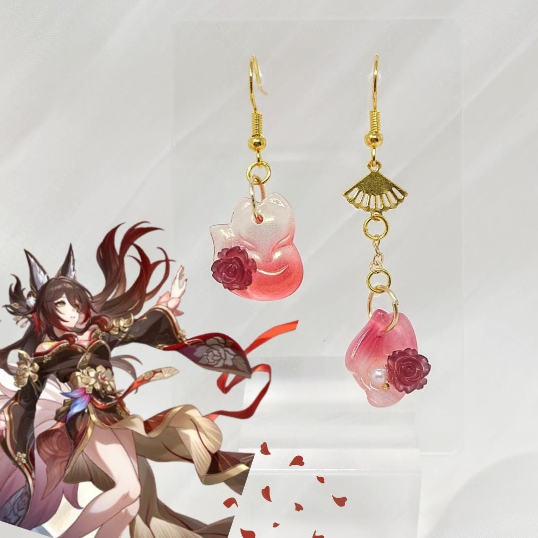 HSR Fugue Tingyun Earrings Honkai Star Rail Foxian Character Accessory ...