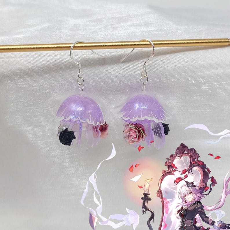 HSR Evernight Earrings Honkai Star Rail Character Inspired Jewelry ...