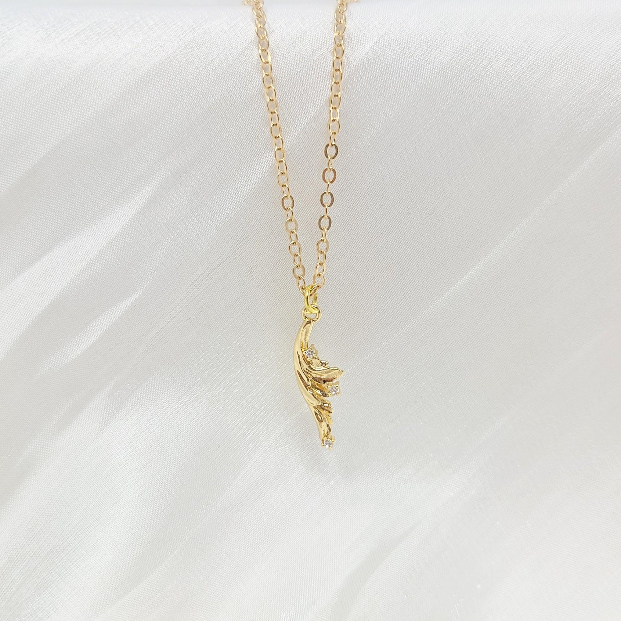 Honkai Sunday Necklace HSR Star Rail Inspired Jewelry Gift Gold Feather ...