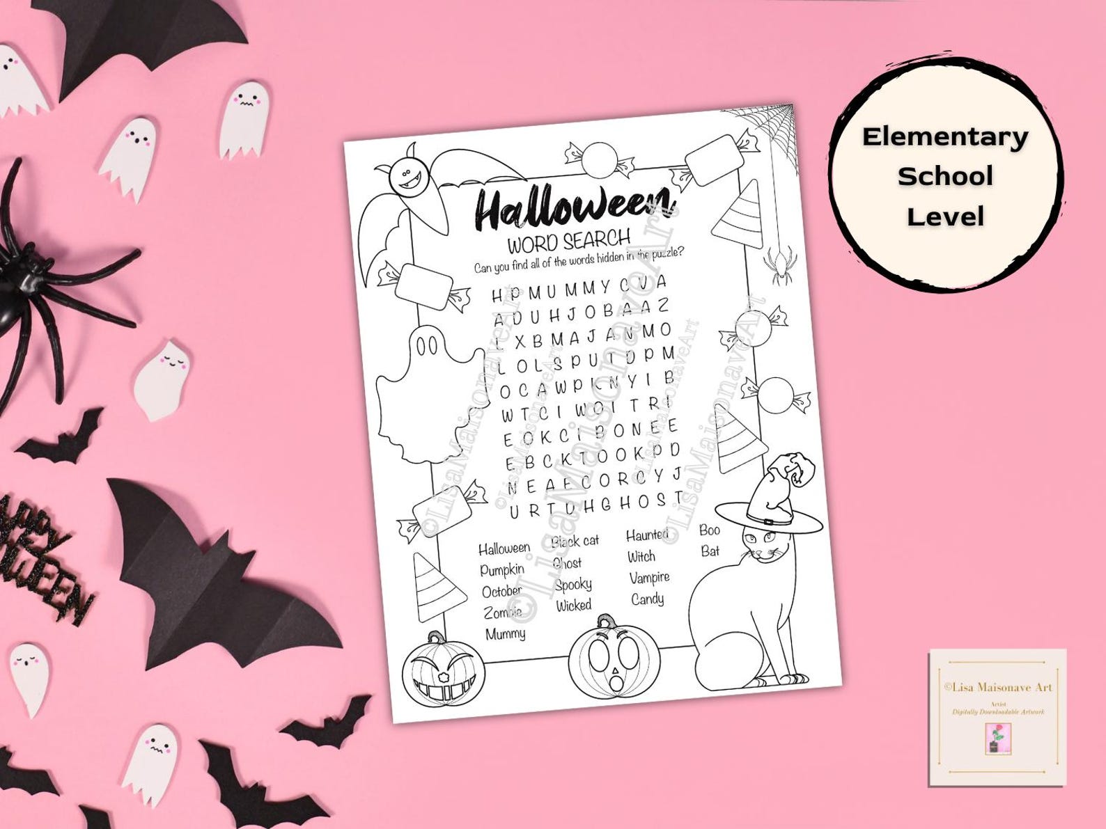 Printable Halloween Word Search for Kids, Kids Coloring Pages ...