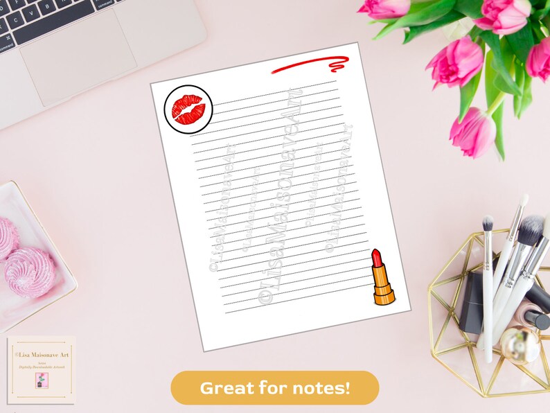 Printable Writing Paper, INSTANT DOWNLOAD, Stationery Sets, 8.5.25 X 11 ...