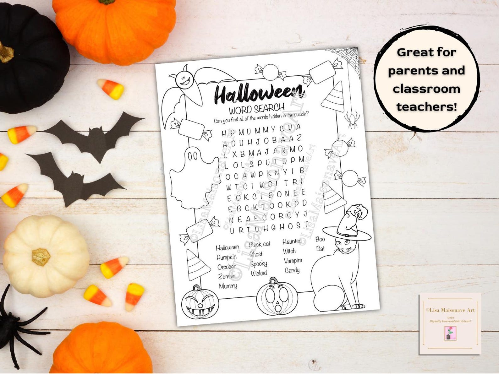 Printable Halloween Word Search for Kids, Kids Coloring Pages ...