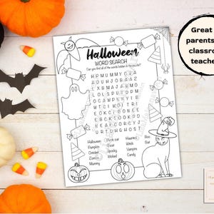 Printable Halloween Word Search for Kids, Kids Coloring Pages ...
