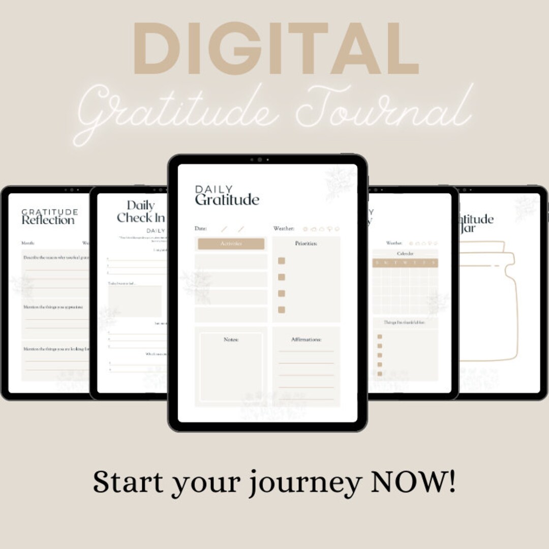 Digital Gratitude Journal - Change Your Life - Etsy