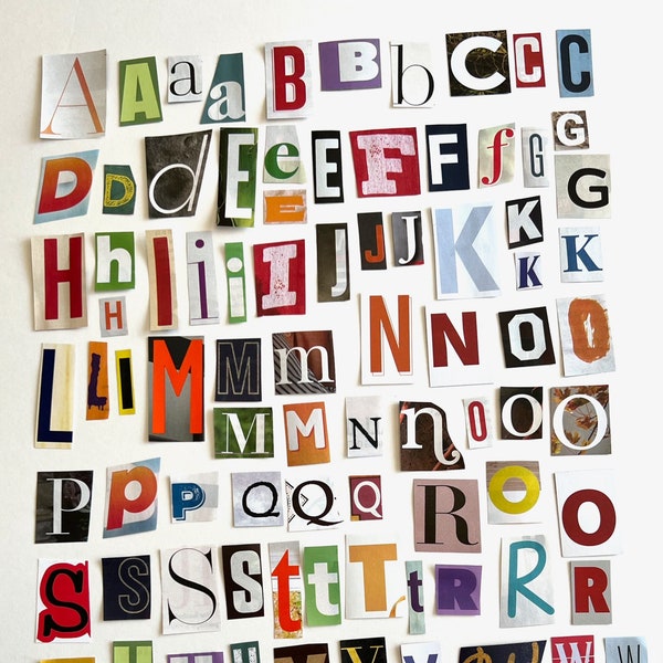 Magazine Letters - Etsy