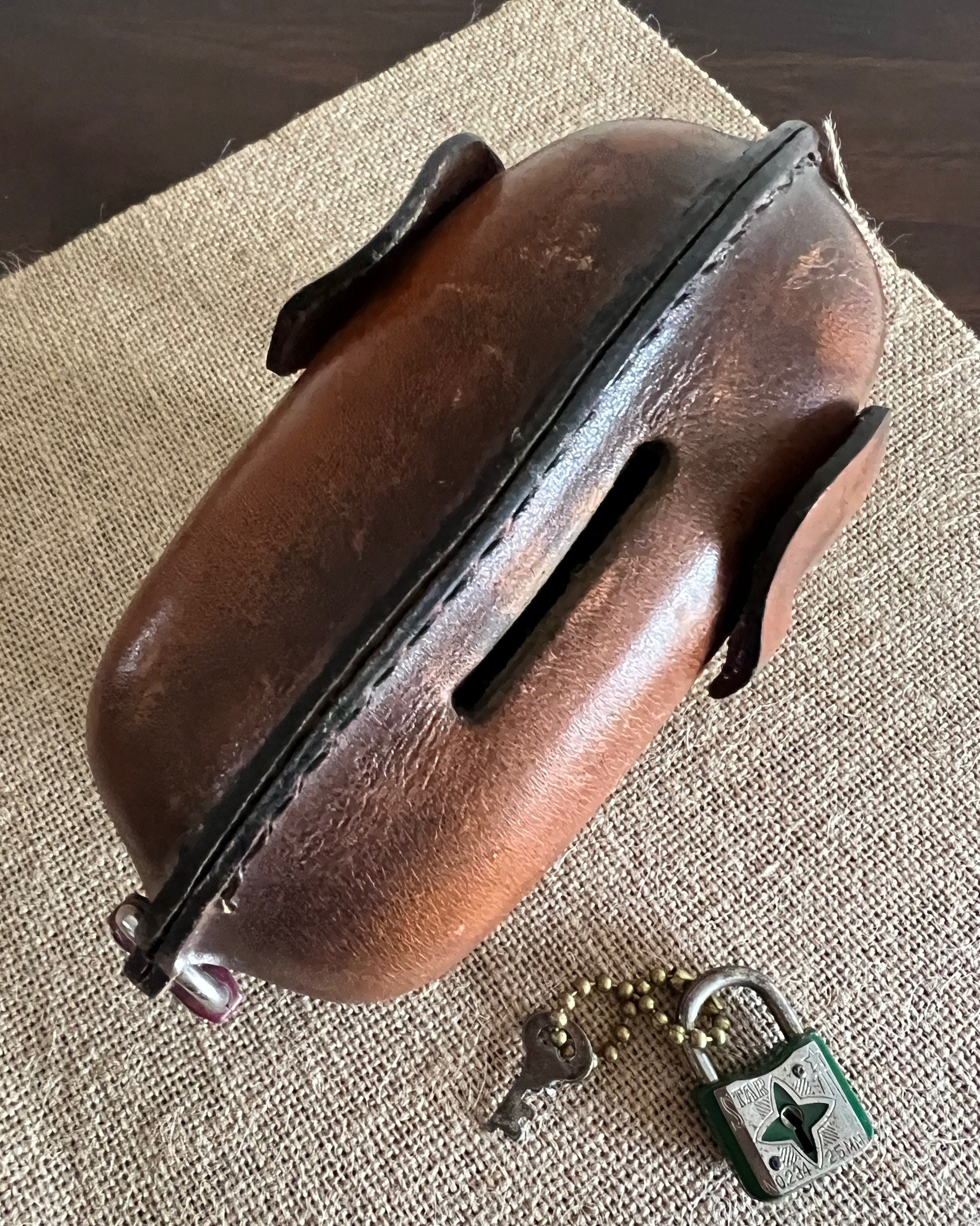 Kounoike Elephant Leather Coin Bank, Vintage Japanese Coin Bank With ...