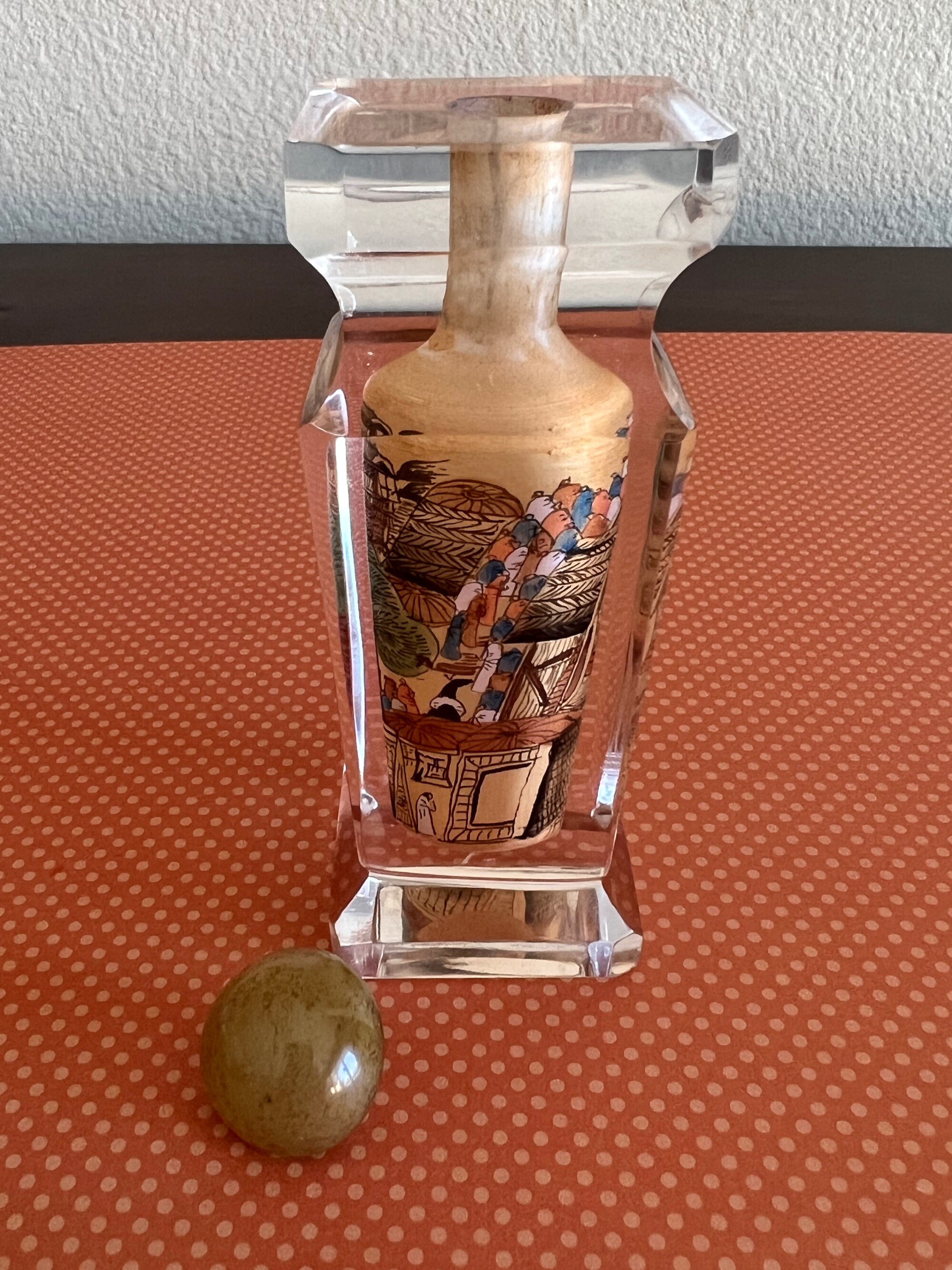 Snuff Bottle Glass Chinese Snuff Bottle Reverse Painted - Etsy