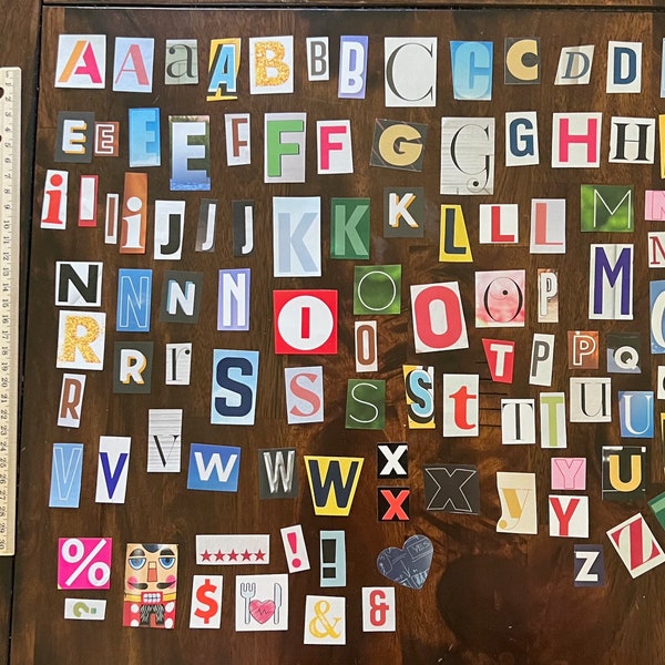 Magazine Letters - Etsy