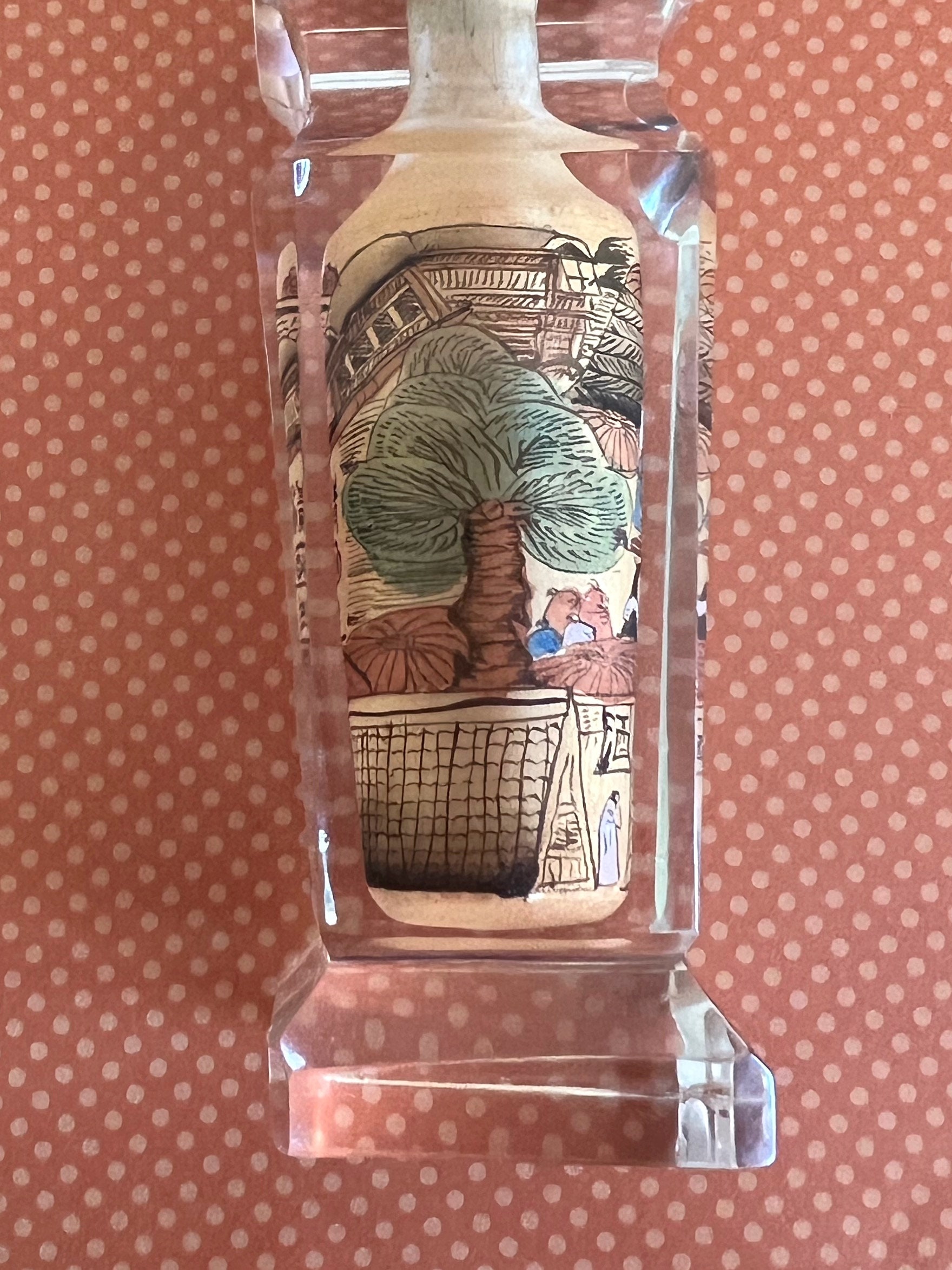 Snuff Bottle Glass Chinese Snuff Bottle Reverse Painted - Etsy