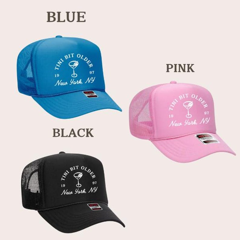 Tini Bit Older Trucker Hats Foam Trucker Hats With Custom Tini Bit Older Logo. Birthday Trucker ...