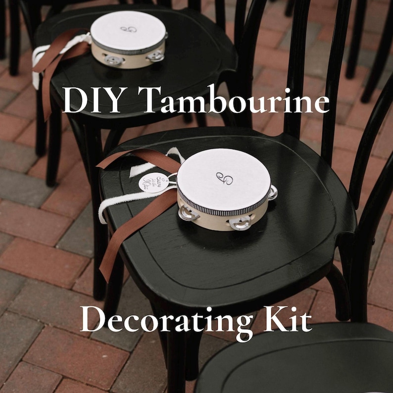 Wedding Tambourine Decorating DIY Kit - Etsy