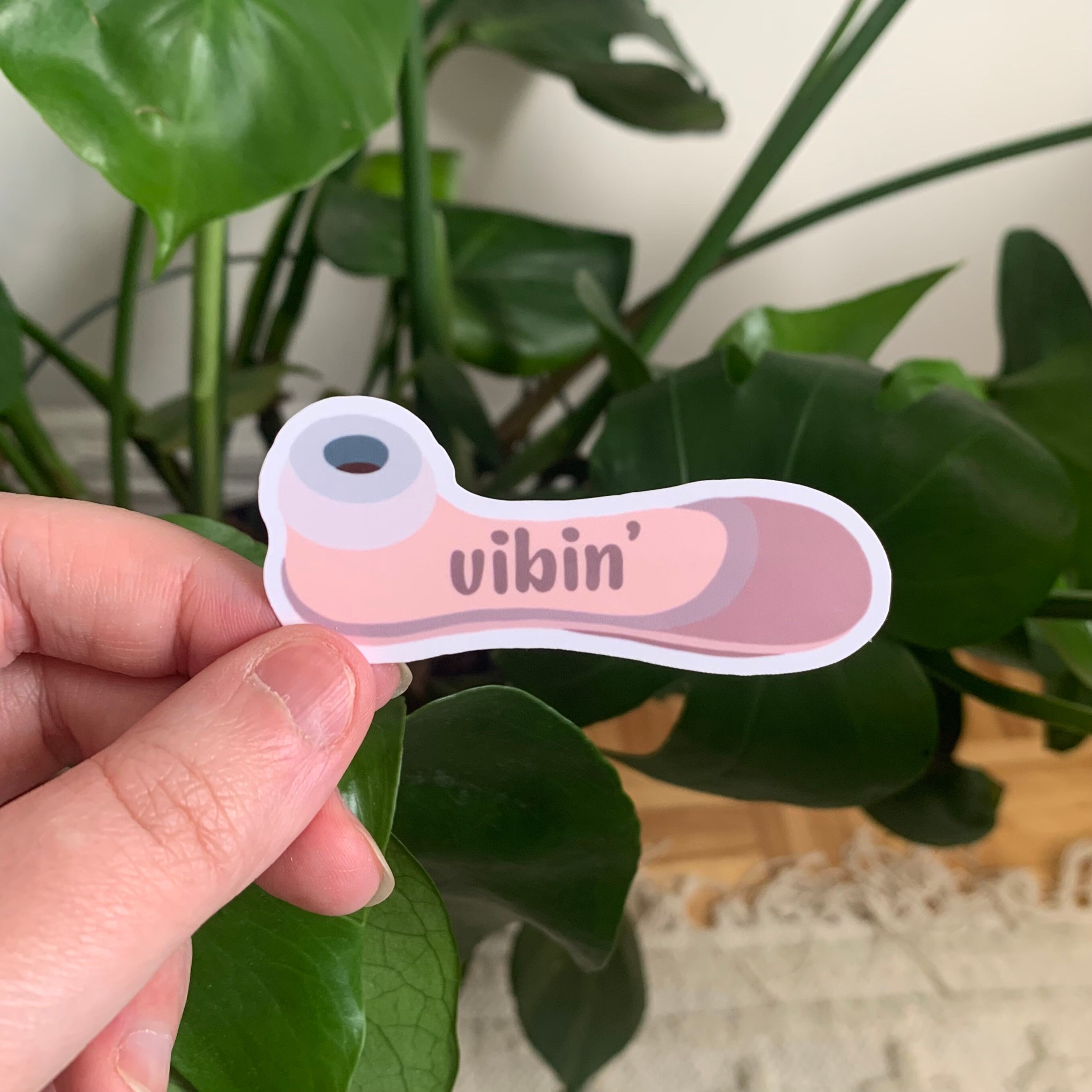Vibin' Vibrator Die Cut Sticker - Etsy