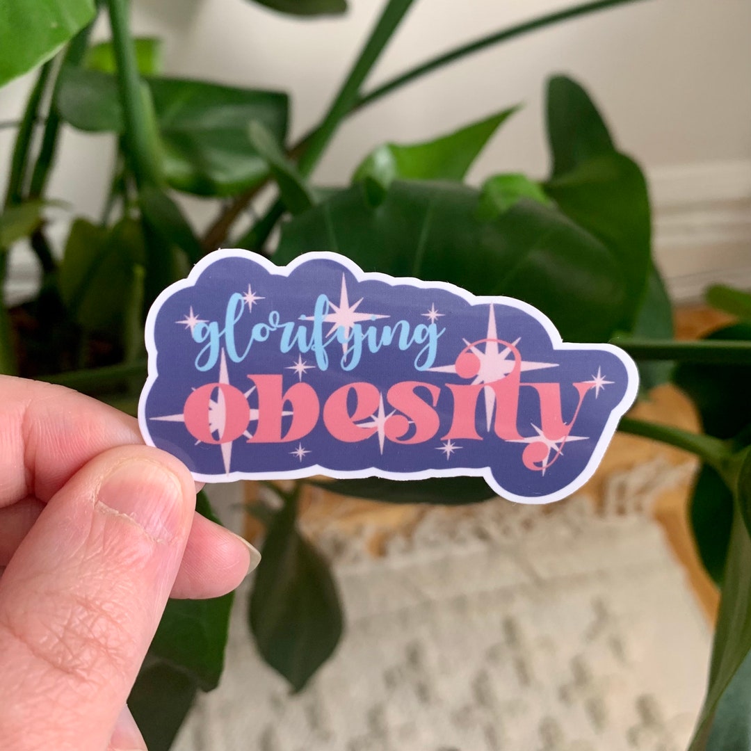 Glorifying Obesity Die Cut Sticker - Etsy