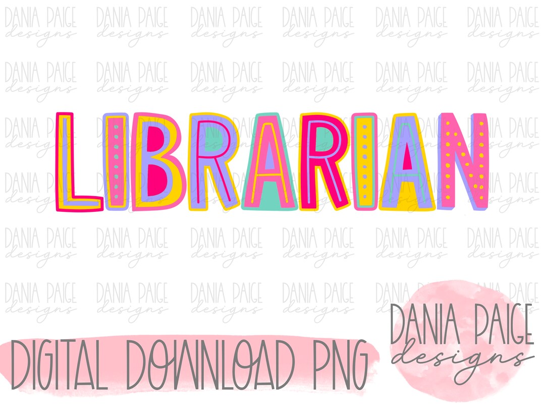 Librarian, Sublimation, Digital Design, Png - Etsy