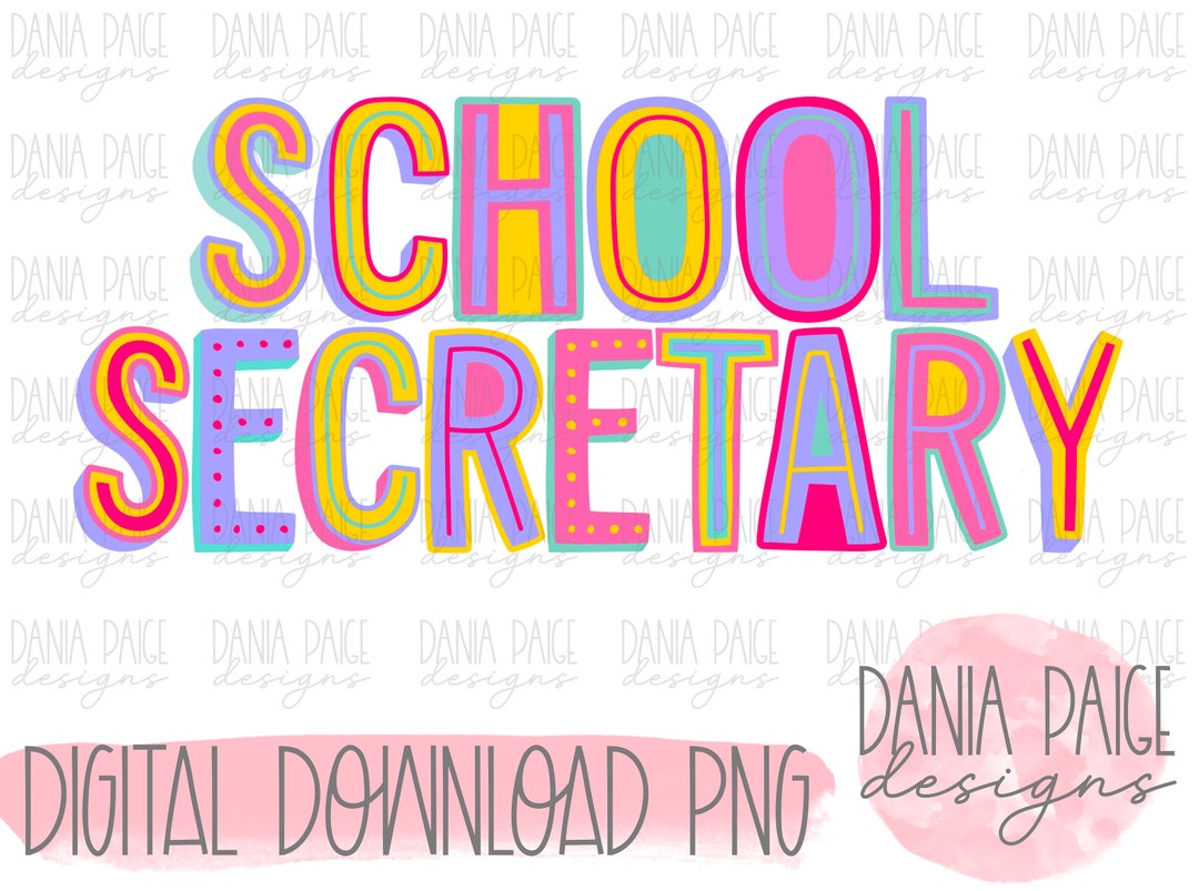 School Secretary, Sublimation, Digital Design, Png - Etsy