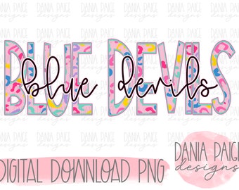 Front/back Blue Devils God Says I Am PNG - Etsy