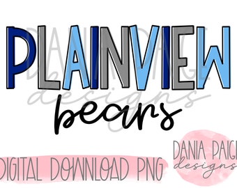 Plainview Bears Svg - Etsy