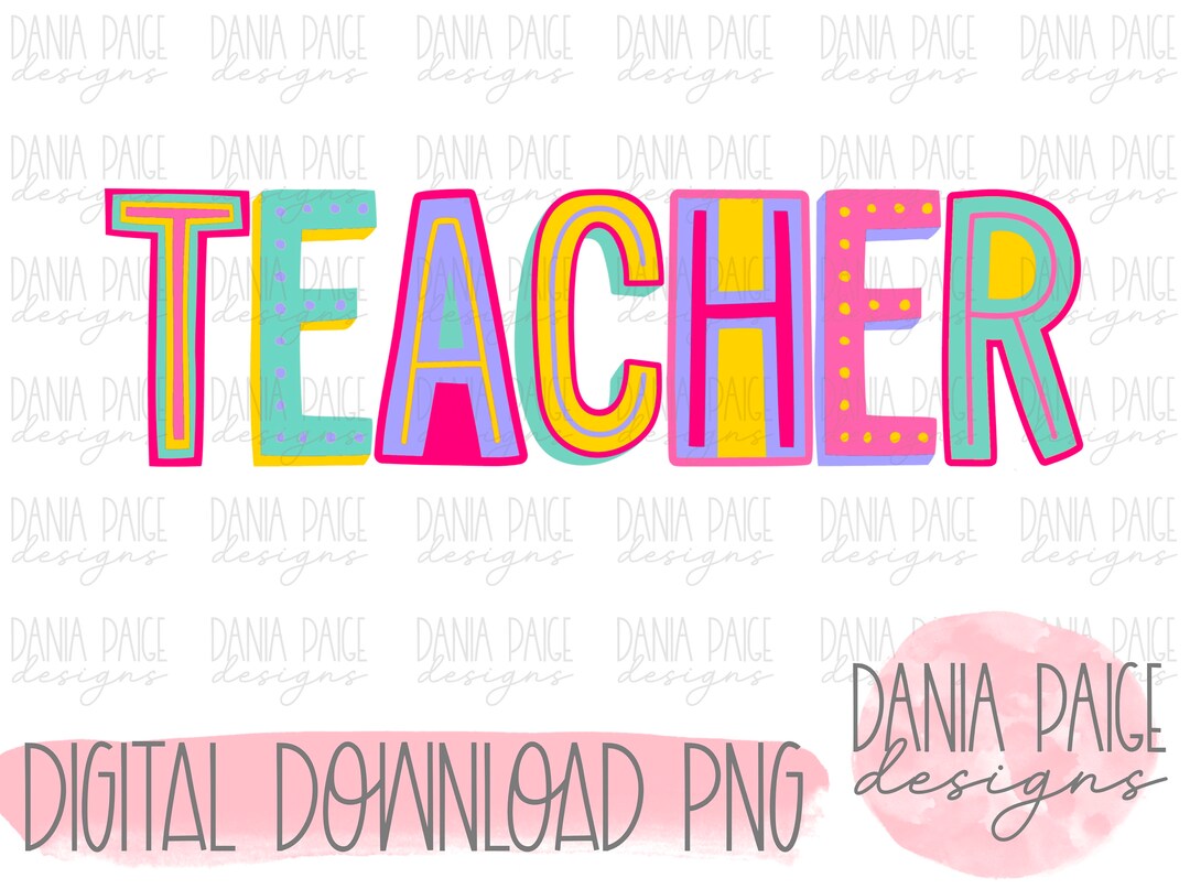 Teacher, Sublimation, Digital Design, Png - Etsy