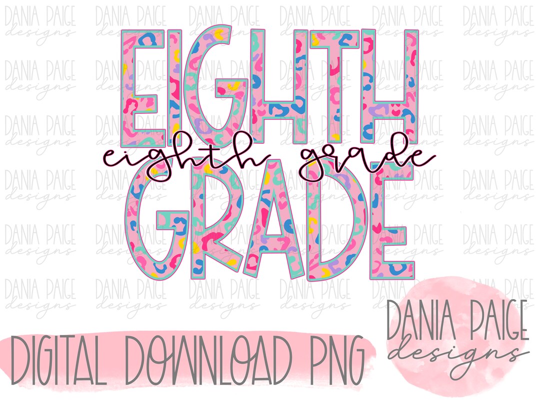 Eighth Grade, Sublimation, Digital Design, Png - Etsy