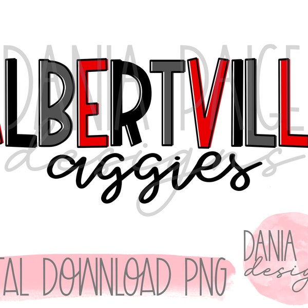 Albertville Aggies Png - Etsy