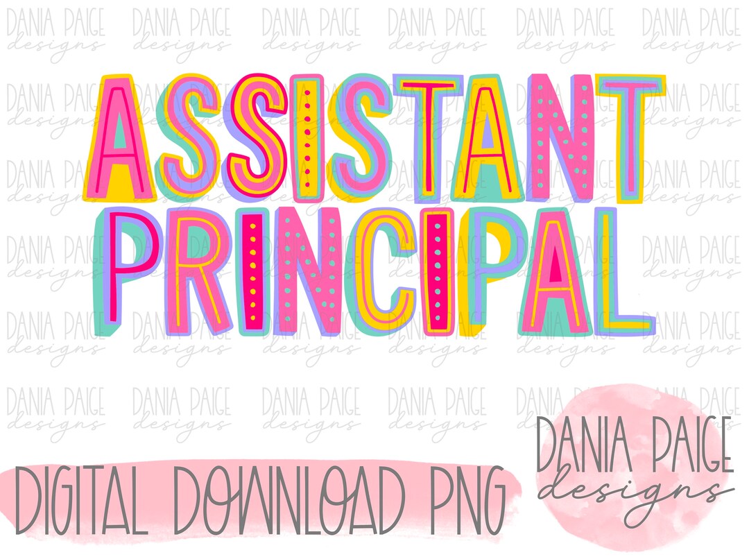 Assistant Principal Png Sublimation Digital Design - Etsy