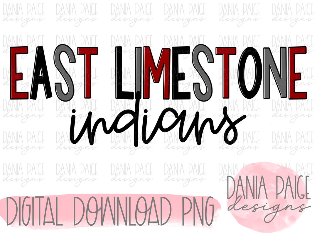 East Limestone Indians, Sublimation, Digital Design, Png - Etsy