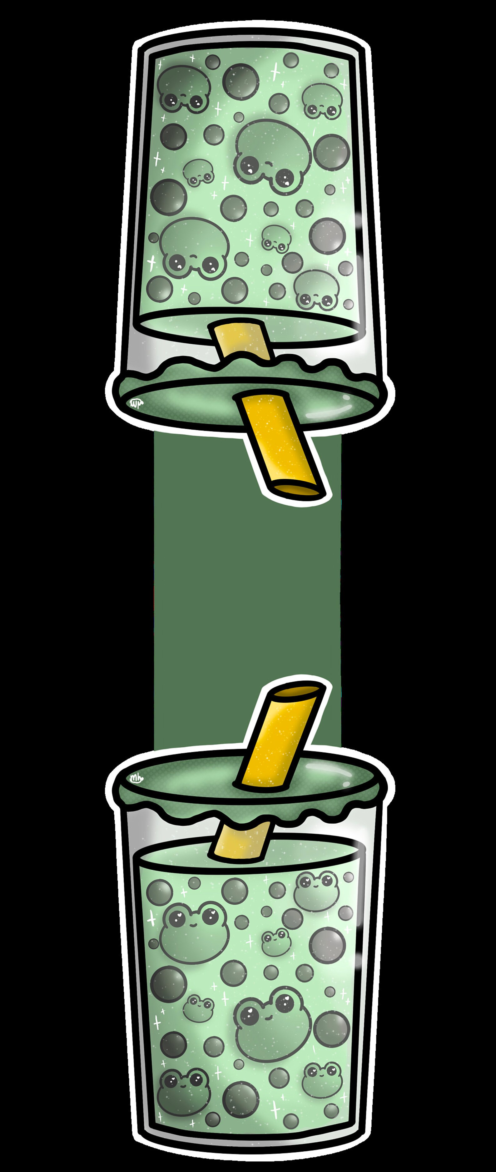 Froggy Boba Bookmark/ Bubble Tea/ Frogs/ Stickers/ Art Print - Etsy