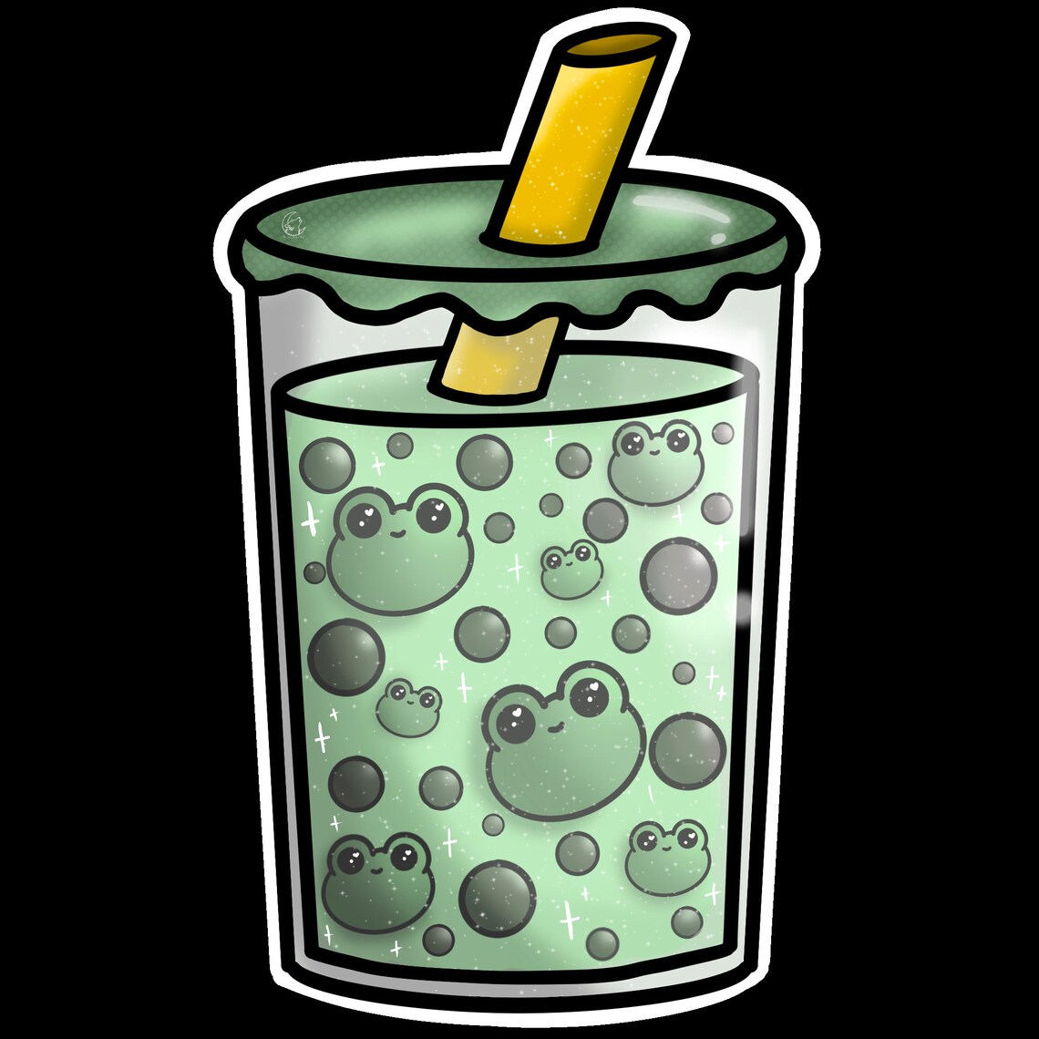 Froggy Boba Bookmark/ Bubble Tea/ Frogs/ Stickers/ Art Print - Etsy