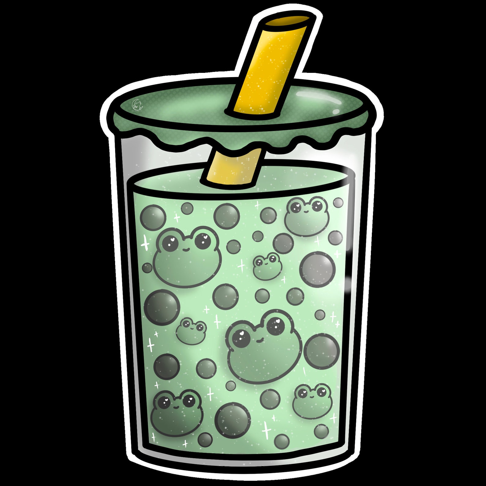 Froggy Boba Bookmark/ Bubble Tea/ Frogs/ Stickers/ Art Print - Etsy