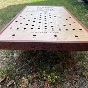Kentucky Derby Horse Race Board Game. Laser Cut and Engraved. Many ...