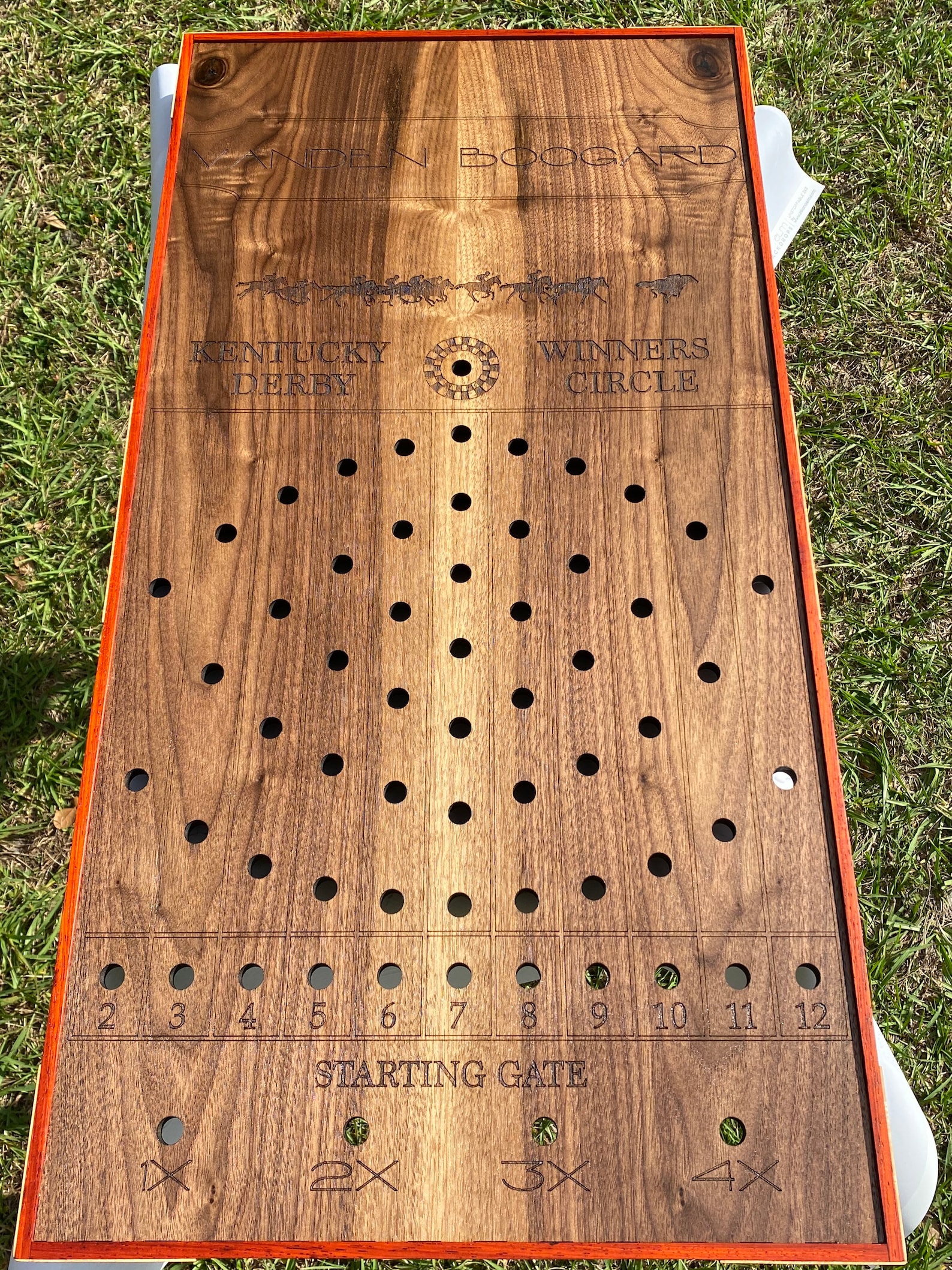 Kentucky Derby Horse Race Board Game. Laser Cut and Engraved. Many ...