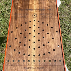 Kentucky Derby Horse Race Board Game. Laser Cut and Engraved. Many ...