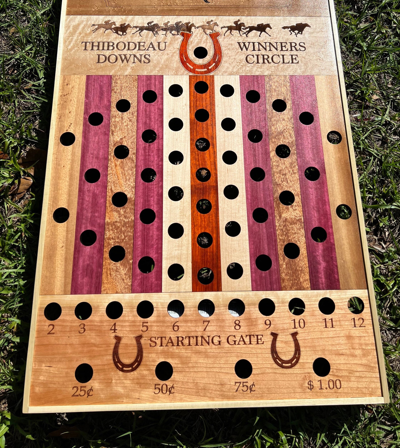 Kentucky Derby Horse Race Board Game. Laser Cut and Engraved. Many ...