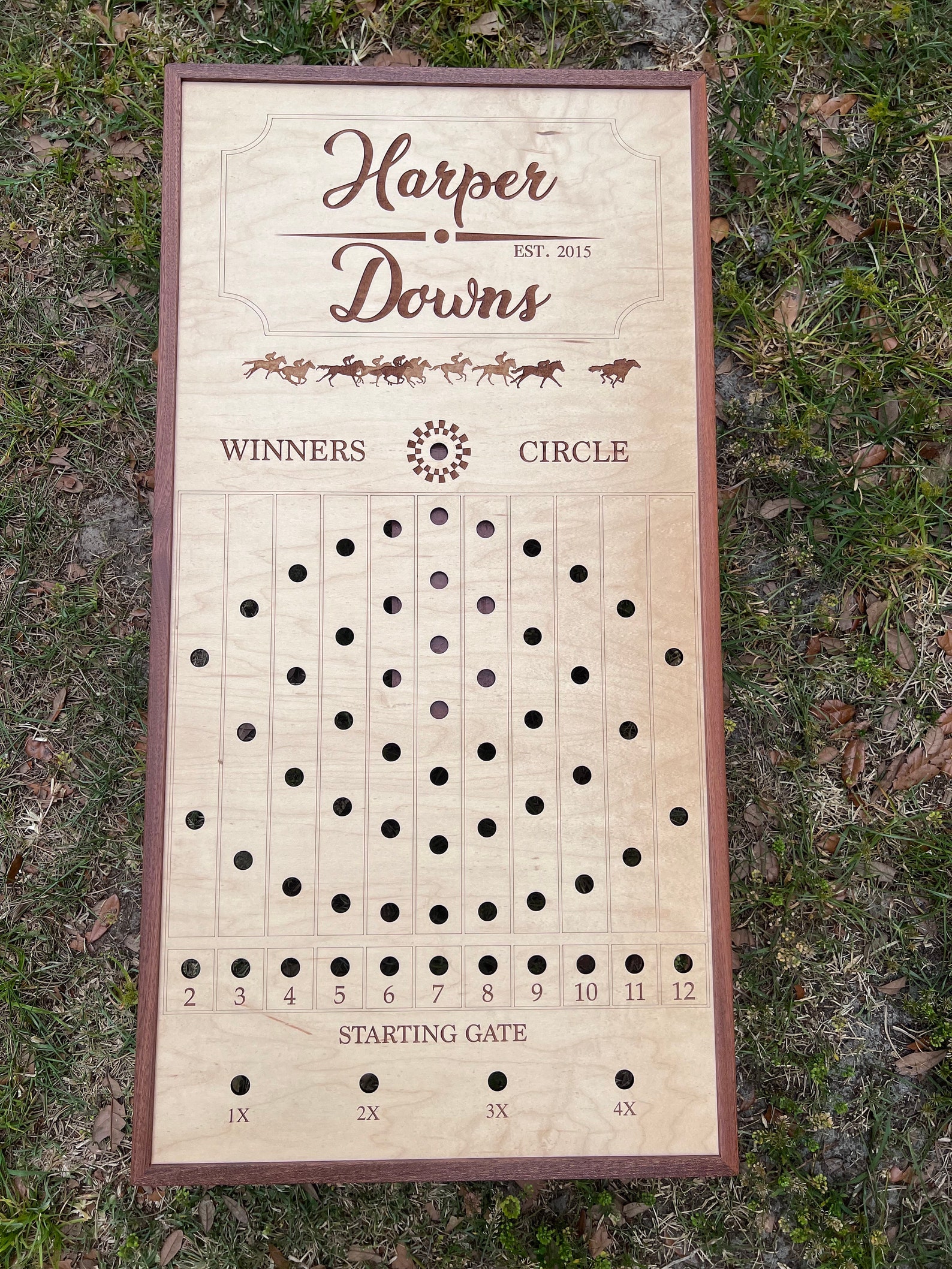 Kentucky Derby Horse Race Board Game. Laser Cut and Engraved. Many ...
